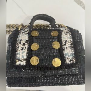 Kooreloo | Bags | Authentic Kooreloo Tweed And Black Crossbody Bag ...